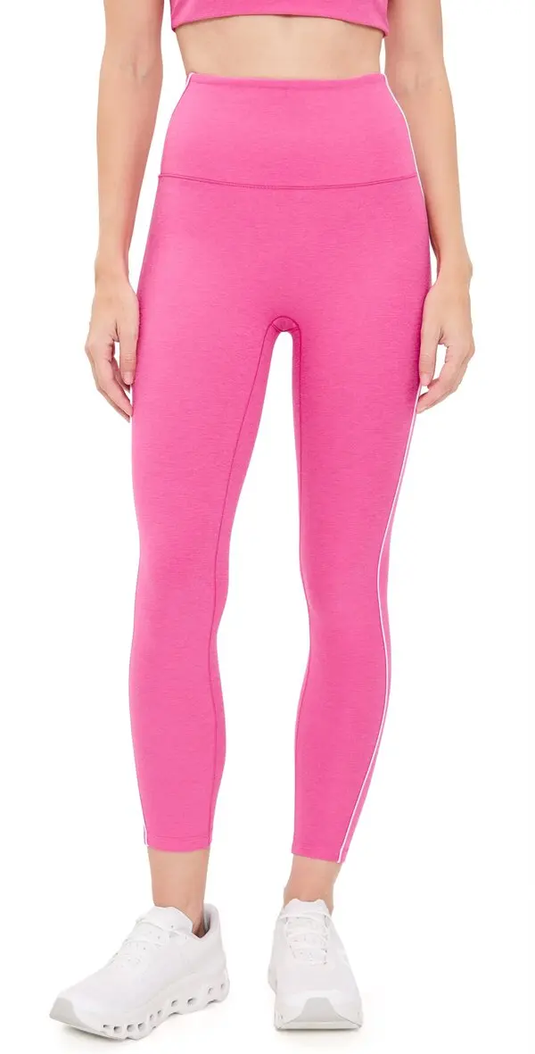 Beyond Yoga Spacedye Streamline Leggings - Luscious Pink Heather