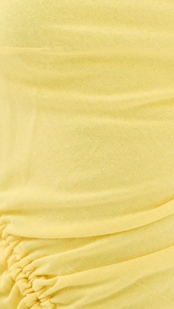 Proenza Schouler Sirena One Shoulder Maxi Dress - Yellow