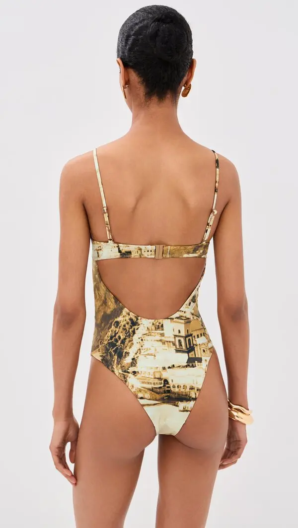 Staud Caroline One Piece Swimsuit