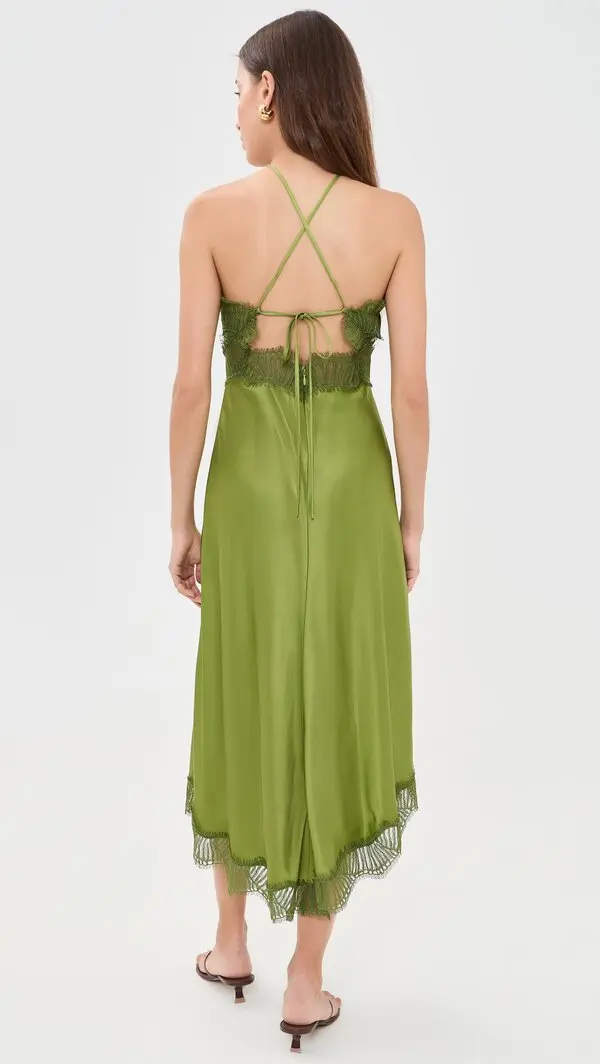 A.L.C. Lucia Halterneck Maxi Dress