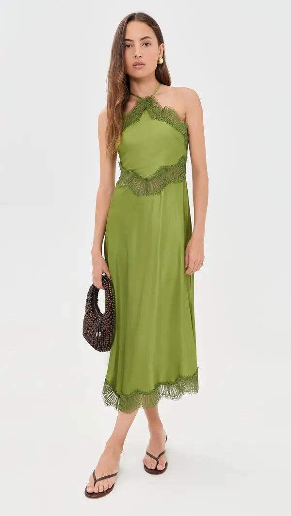 A.L.C. Lucia Halterneck Maxi Dress
