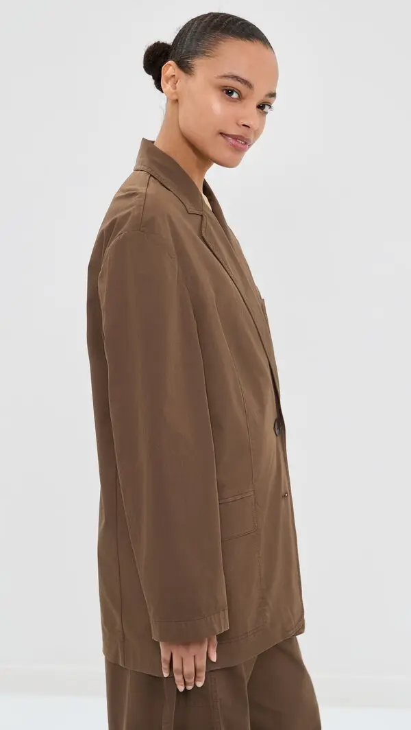 Tibi Garment Dyed Cotton Liam Blazer