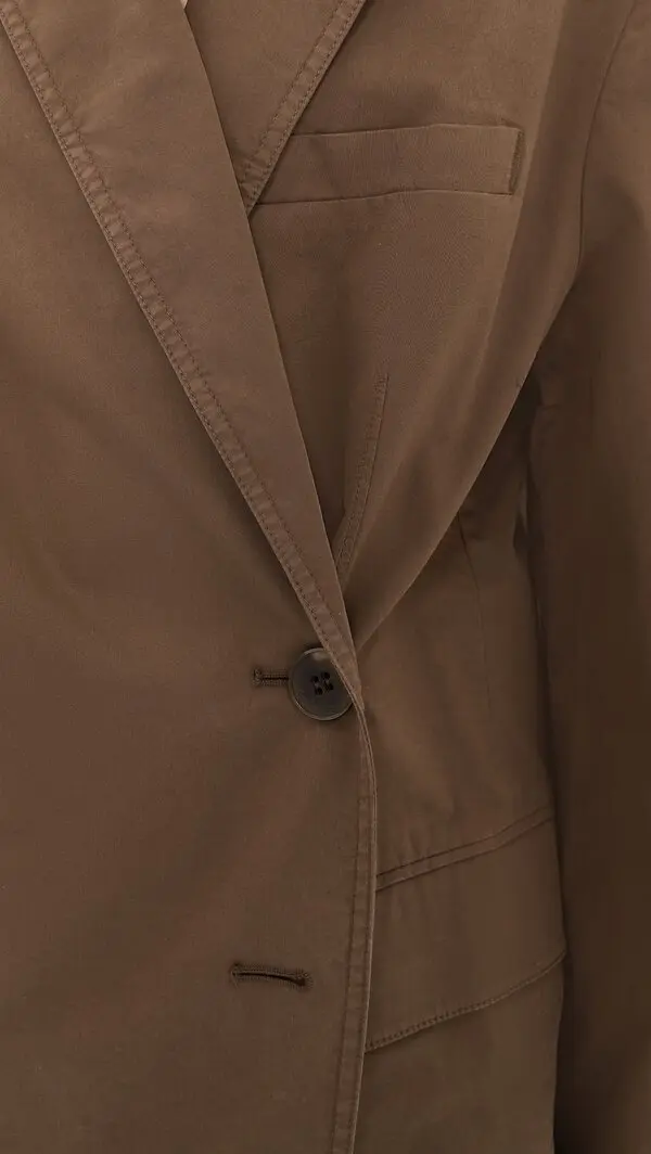 Tibi Garment Dyed Cotton Liam Blazer
