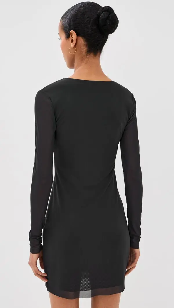 Staud Reve Mini Dress With Lace-up Detail