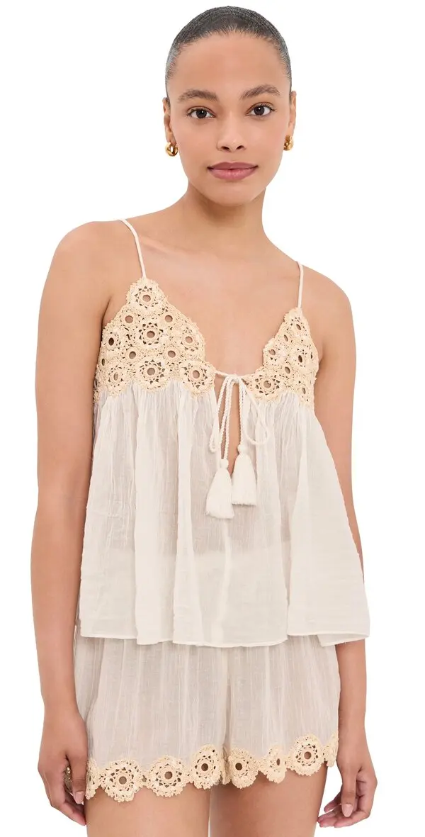 Ulla Johnson Alessia Coverup Top - Creme