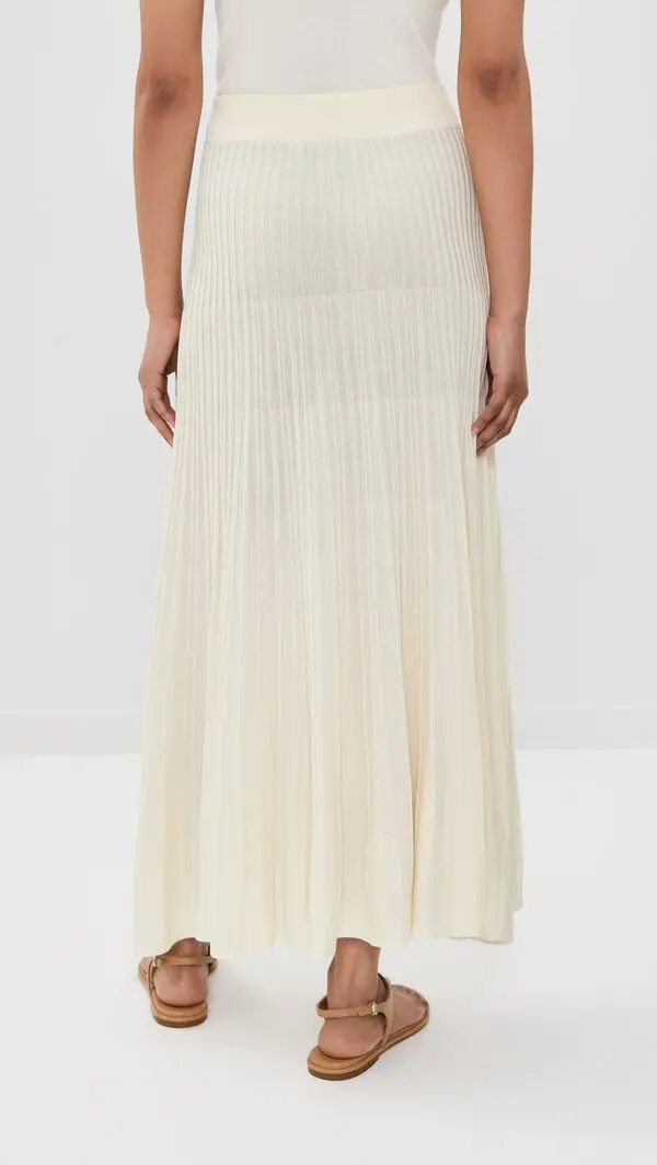 TWP Pleated Midi Skirt