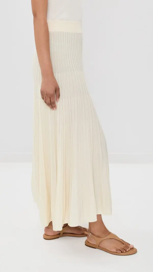 TWP Pleated Midi Skirt