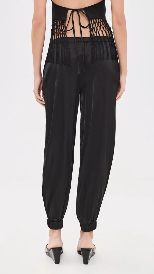 Alice + Olivia Declan Pull-on Satin Pants