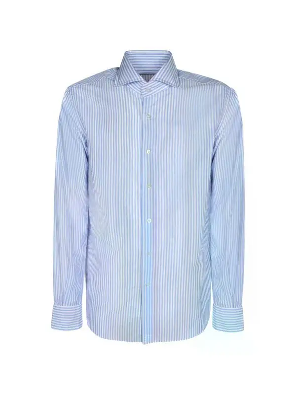 DELL'OGLIO Vertical-stripe Long-sleeve Shirt