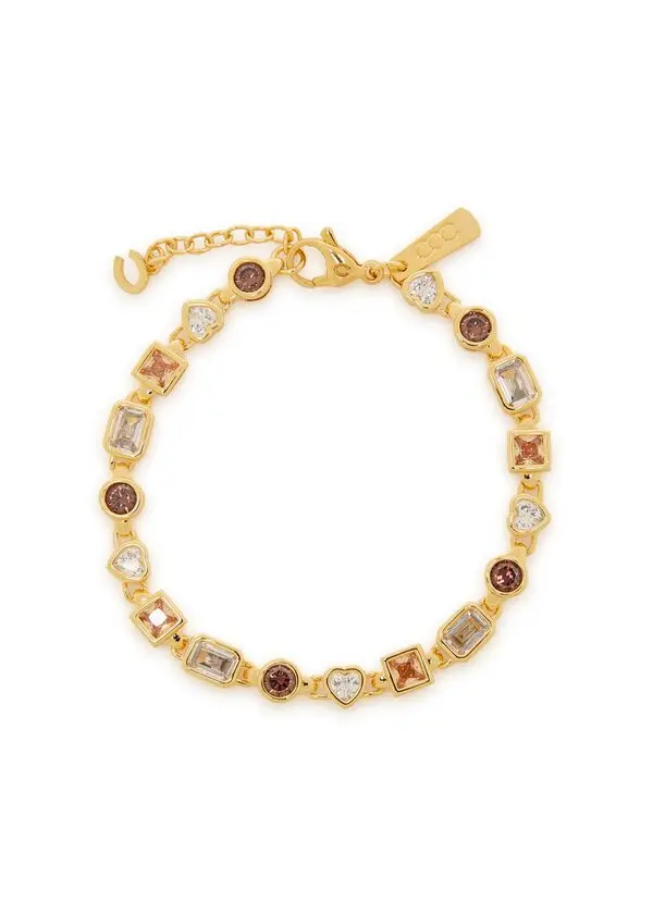 CERNUCCI Crystal-embellished 18kt -plated Bracelet - Gold