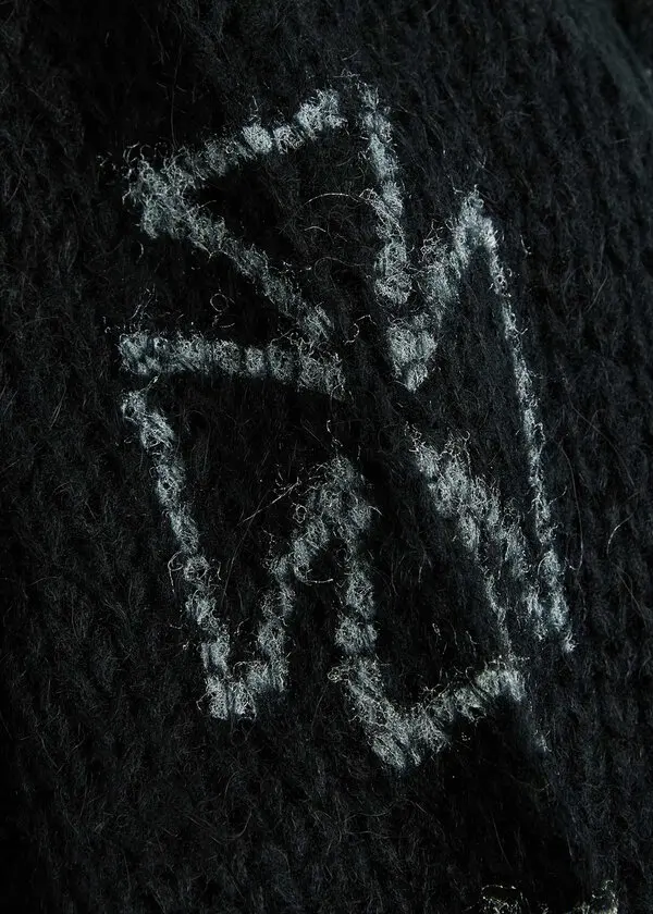ASKYURSELF Open-knit Jumper With Cross Intarsia