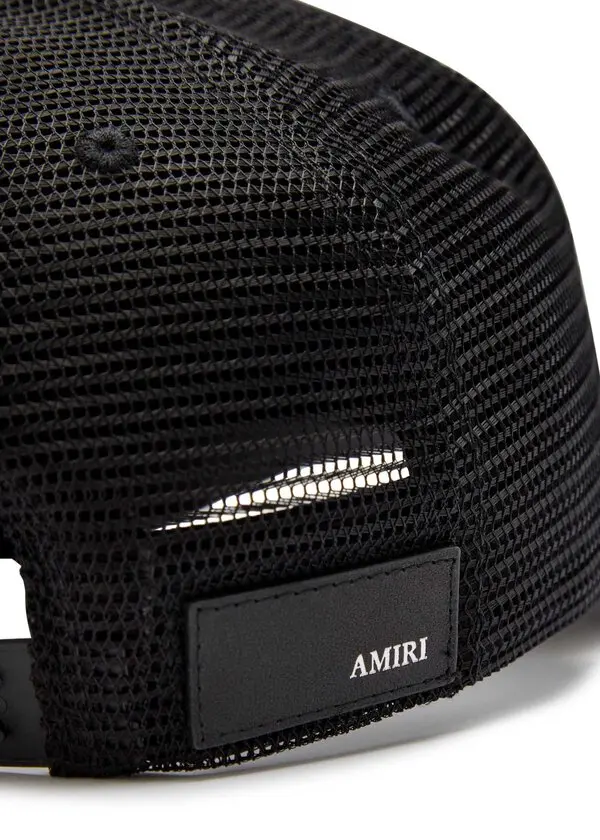 Amiri Three Star Appliquéd Trucker Cap - Black