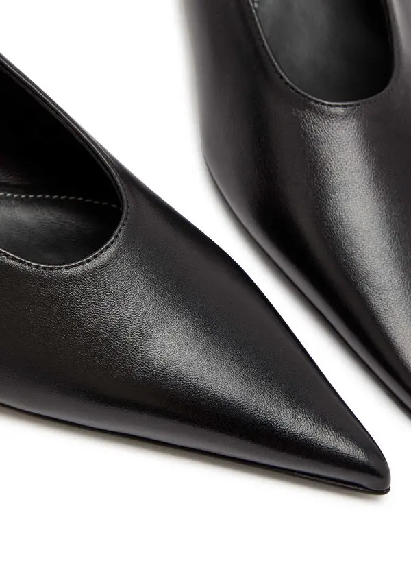 TOTEME Leather Pointed Toe Pumps