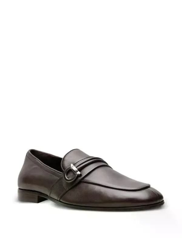 FERRAGAMO Gancini Leather Loafers