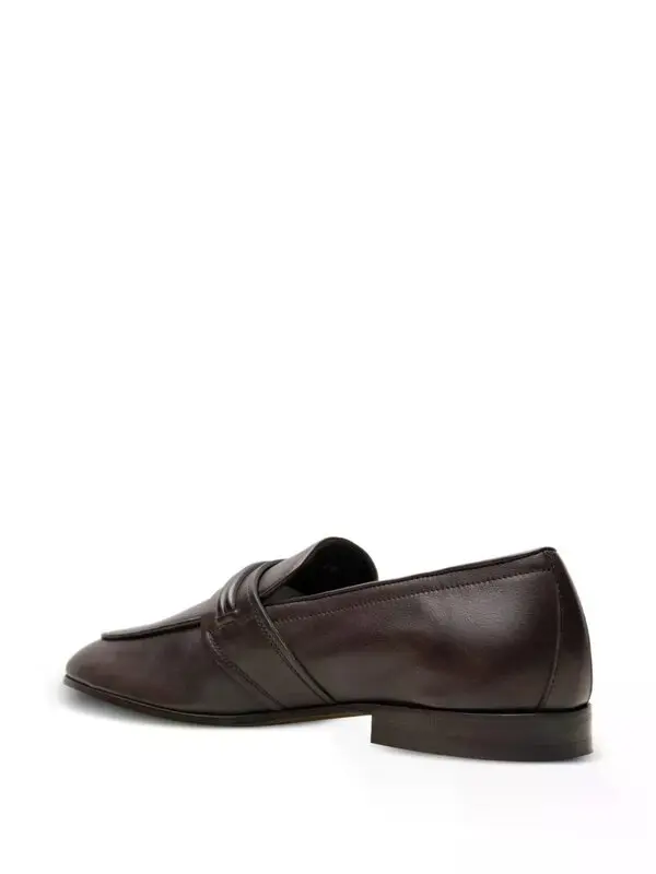 FERRAGAMO Gancini Leather Loafers