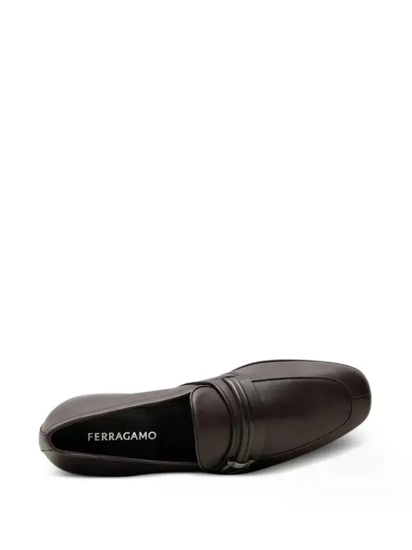 FERRAGAMO Gancini Leather Loafers