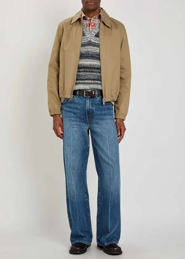 THE ELDER STATESMAN Striped Knit Cashmere-blend Vest