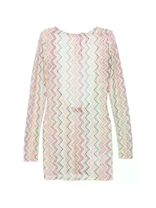 Missoni Zigzag Knit Open-back Dress
