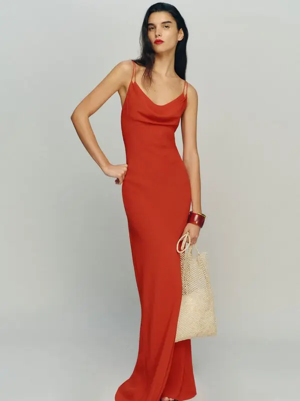 REFORMATION Lysandra Maxi Dress - Red