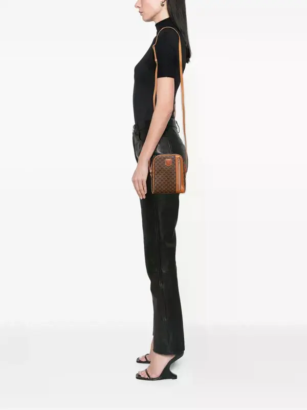 Celine Macadam Coated Canvas Crossbody Bag