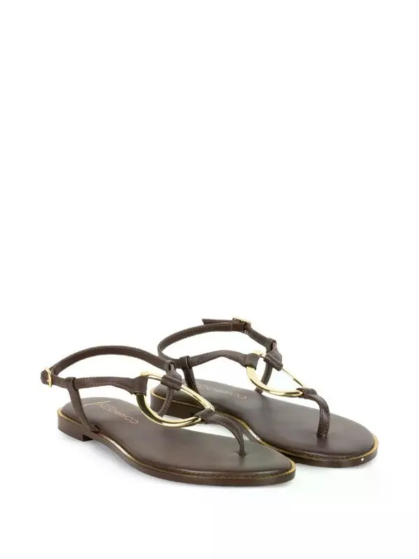 SPAZIO CORRIDONI 1 Gold-tone Hardware Sandals