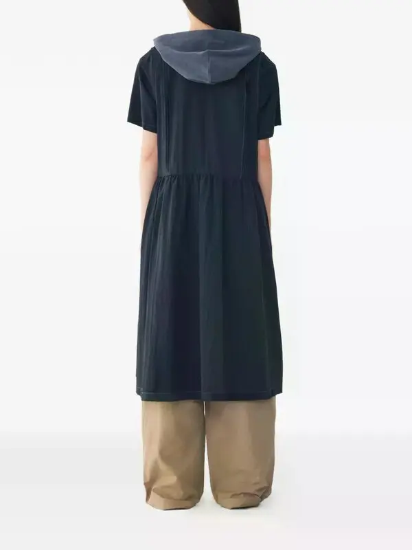 STUDIO TOMBOY Dark Navy Pintuck Chest Pocket Dress - Blue