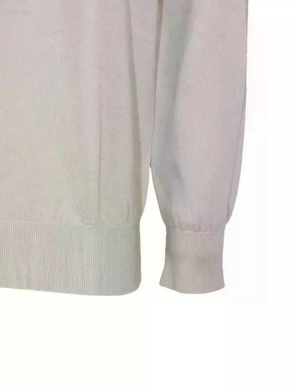KANGRA Ribbed Trim Sweater