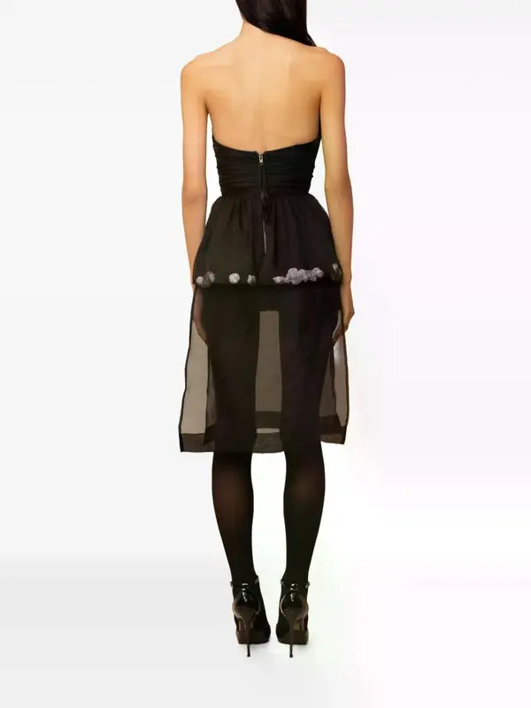 CONTESSA MILLS Mary Strapless Peplum Top