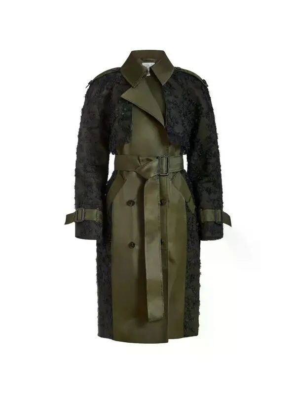 CONTESSA MILLS Claw Panelled Trench Coat