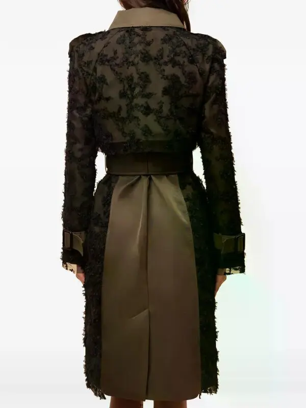 CONTESSA MILLS Claw Panelled Trench Coat