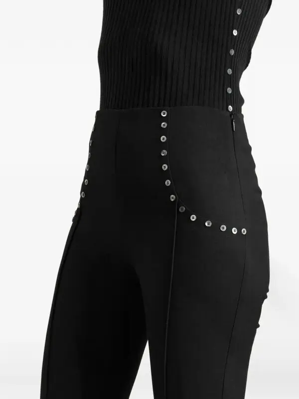 CONTESSA MILLS Benjamin Button-embellished Capri Trousers
