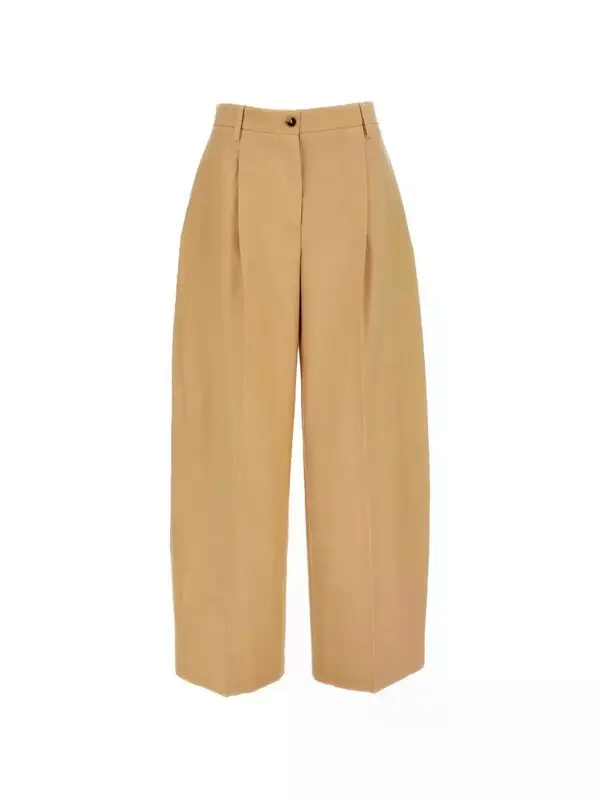 Alberto Biani Pleated Wide-leg Trousers