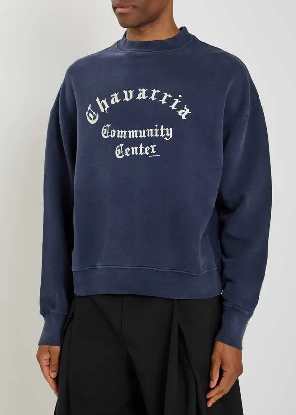 WILLY CHAVARRIA Printed Cotton Sweatshirt