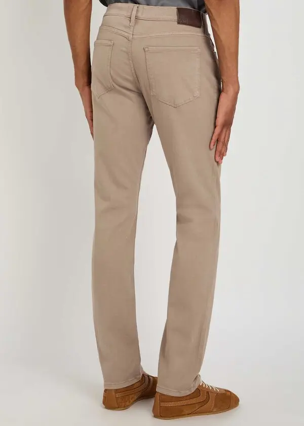 Paige Federal Slim Straight-leg Jeans - Beige