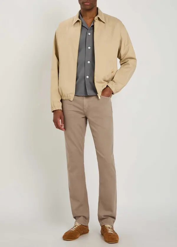 Paige Federal Slim Straight-leg Jeans - Beige