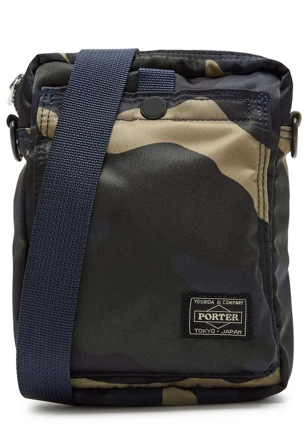 PORTER Counter Shade Camouflage Nylon-twill Shoulder Bag - Khaki