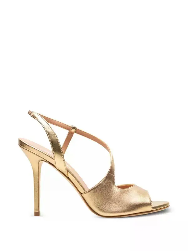 CHUCKIES Metallic Leather Heeled Sandals