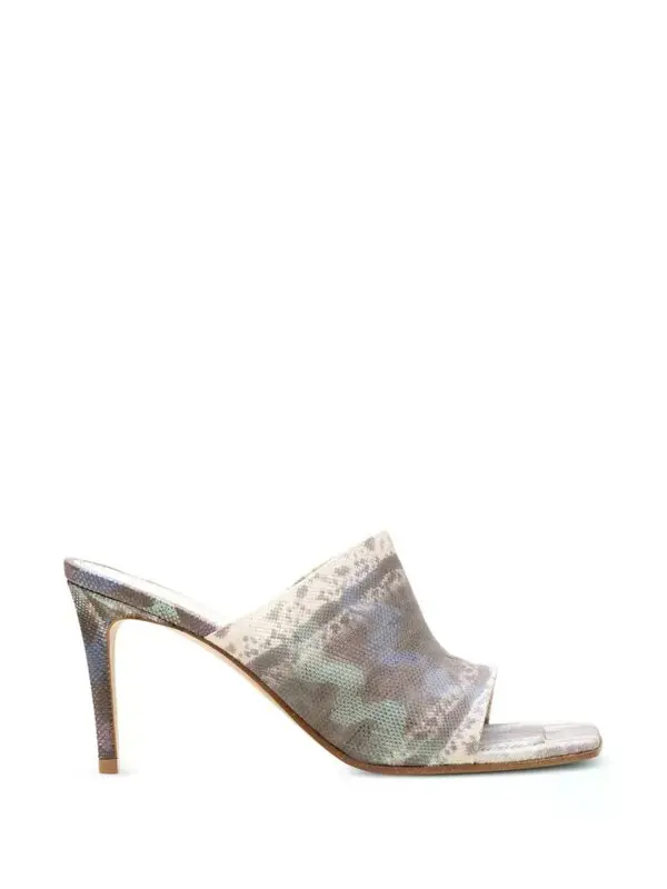 CHUCKIES Snakeskin-effect Heeled Sandals