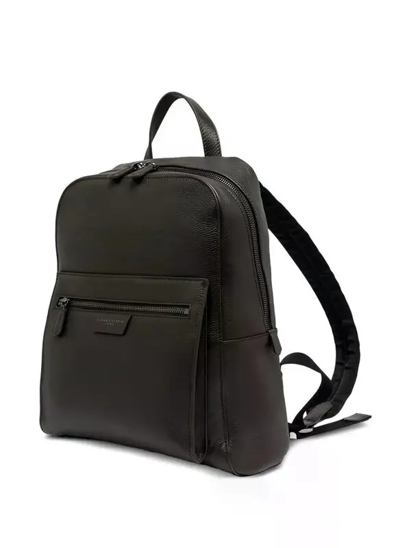 GIANNI CHIARINI Florence Grained-leather Backpack