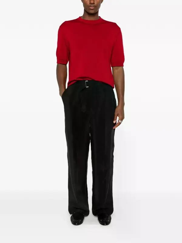SEVEN GAUGE Short-sleeve Cotton Sweater