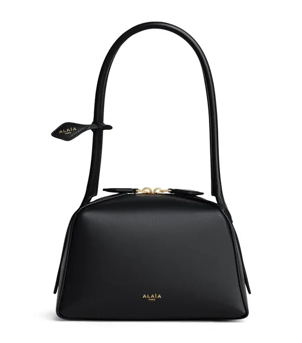 Alaïa Le Bouledogue Small Leather Shoulder Bag - Black