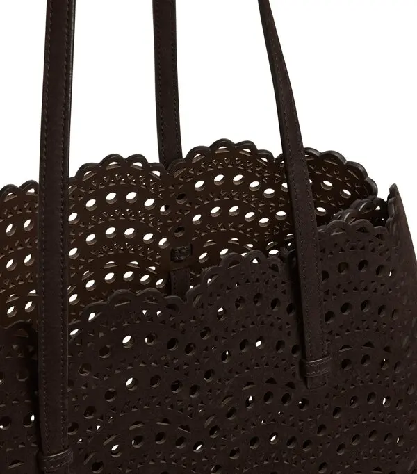 Alaïa Leather Mina Vienne Tote Bag
