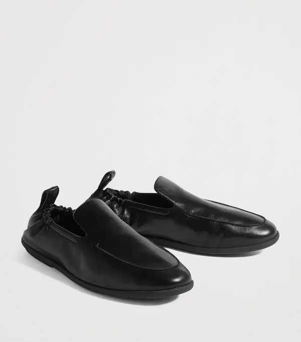 Bottega Veneta Crinkled Nappa Leather Dawson Loafers