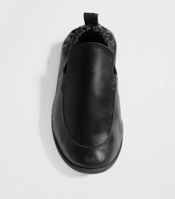 Bottega Veneta Crinkled Nappa Leather Dawson Loafers
