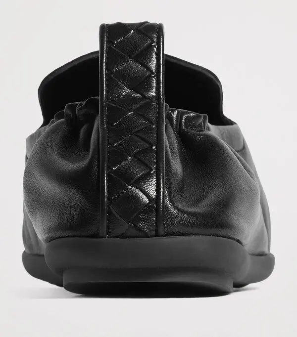Bottega Veneta Crinkled Nappa Leather Dawson Loafers