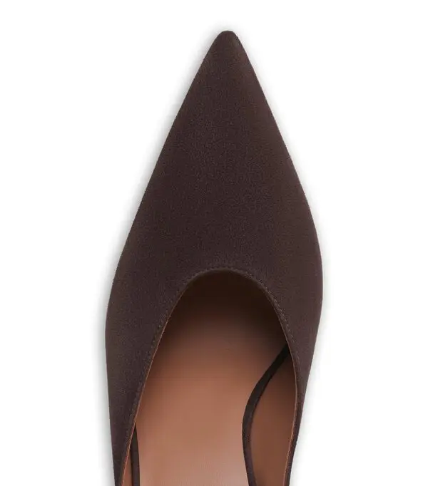 Alaïa Suede Wedge Mules - Brown