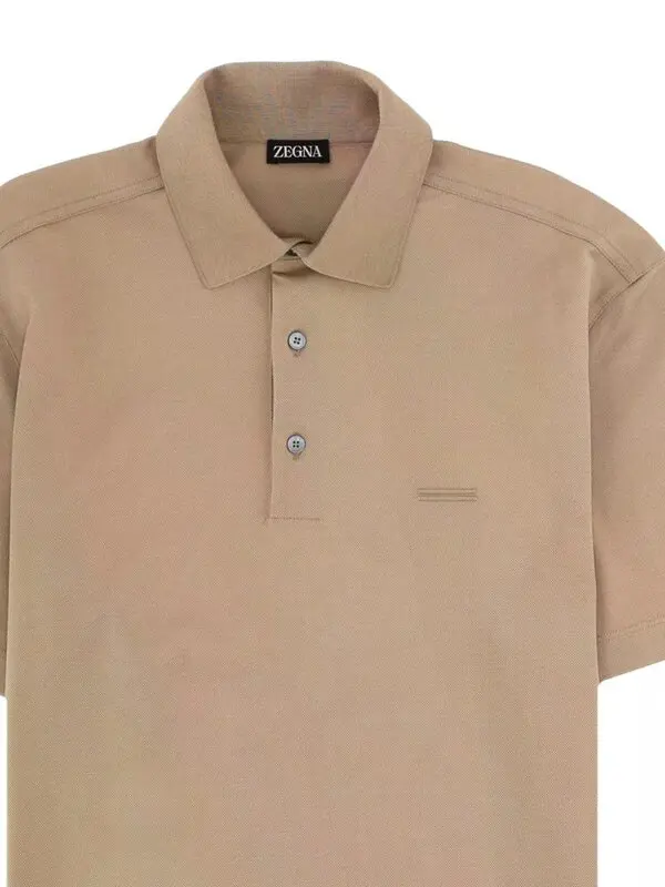 Zegna Logo-embroidered Short-sleeve Polo Shirt