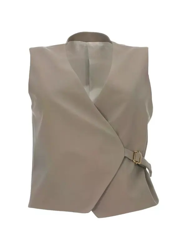 PT TORINO Angela Waistcoat - Neutrals