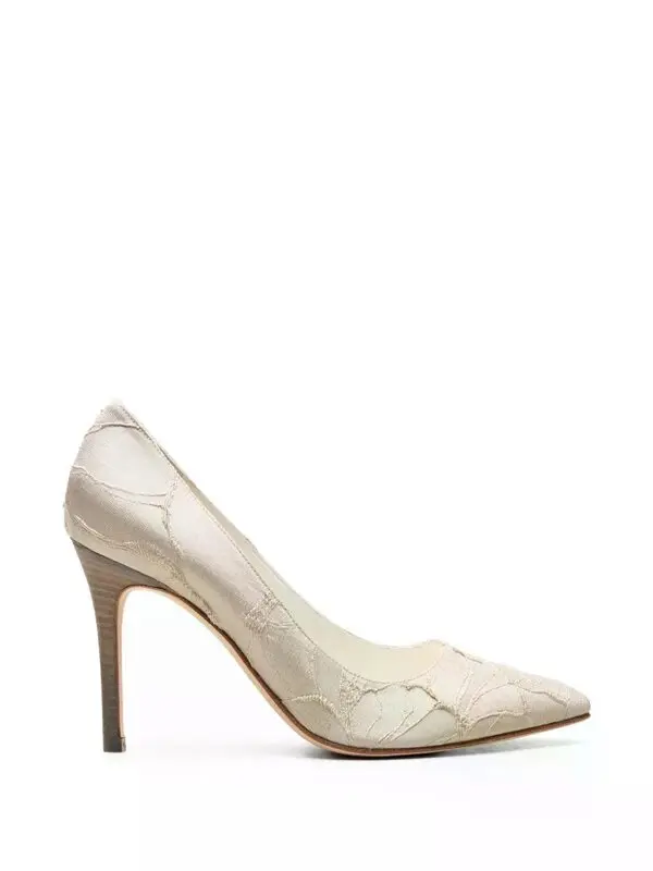 CHUCKIES Pointed-toe Heeled Pumps - Neutrals