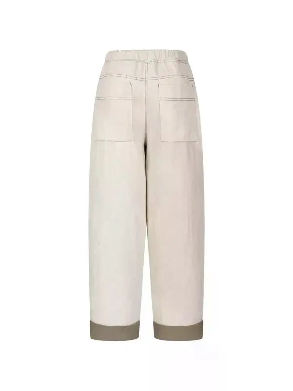 STUDIO TOMBOY Jacquard Drawstring Trousers